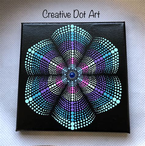 Mandala Canvas Painting Dot Art Painting Mandala Art Lesson Mandala