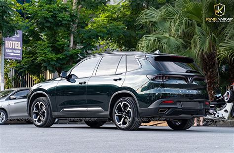 Dán đổi màu xanh đen Vinfast Lux SA Decal Ô tô KingWrap