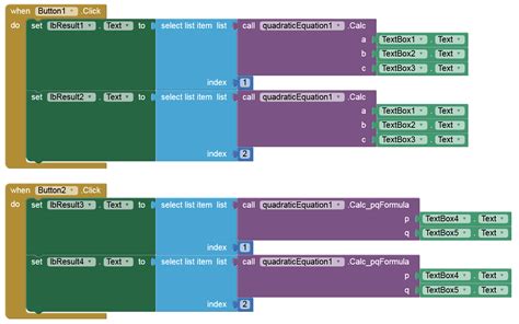 Negative Variable For Quadratic Equation Mit App Inventor Help Mit