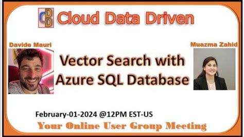data driven community on linkedin vector search with azure sql