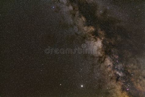 Night Sky With Many Stars Milky Way Galaxy Near Scutum And Aquila