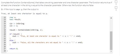 Solved Complete The Function Containssome That Takes One