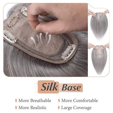 Toppers Para El Cabello Para Mujer Cabello Humano Real Densidad Del Hecho A Mano