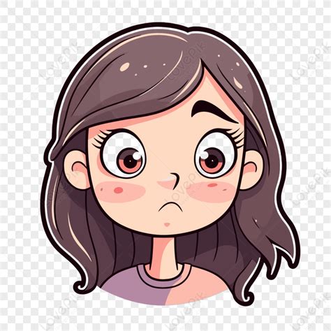 만화 여자 만화 인물 웃는 얼굴 표정 클립 아트 벡터 상표 png 일러스트 무료 다운로드 lovepik