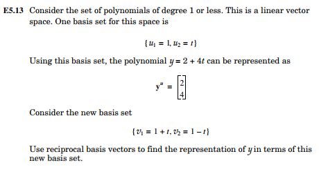 E5 13 Consider The Set Of Polynomials Of Degree 1 Or Chegg Com