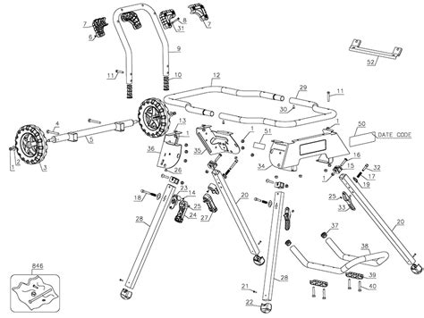 Dwe74911 Dewalt Portable Table Saw Parts Diamgrams And Parts List