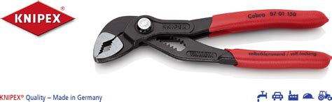 Knipex Cobra Water Pump Pliers Plastic Grip Red 150 Mm