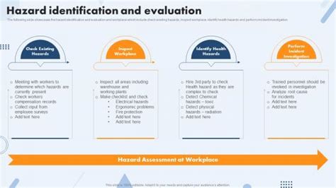 Hazard Identification And Assessment Powerpoint Presentation And Slides