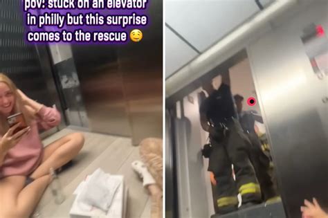 Gen Z Women Get Stuck In An Elevator The Rescue Makes It All Worth It