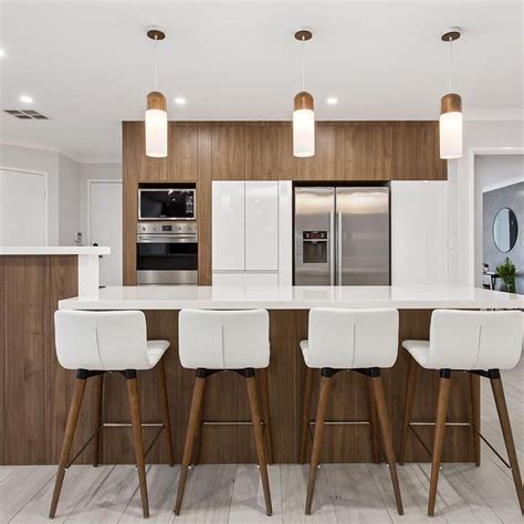 Whittle Place Polytec Notaio Walnut Woodmatt Kitchen With Superior White Gloss Contrast