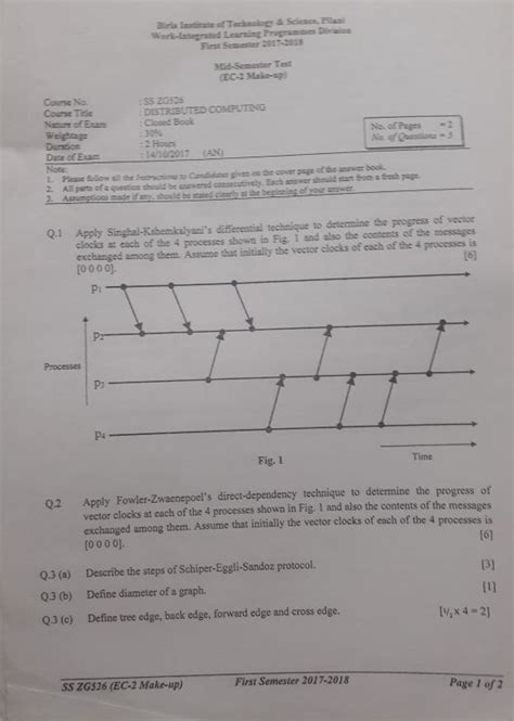 coding tech life distributed computing mid semester examination