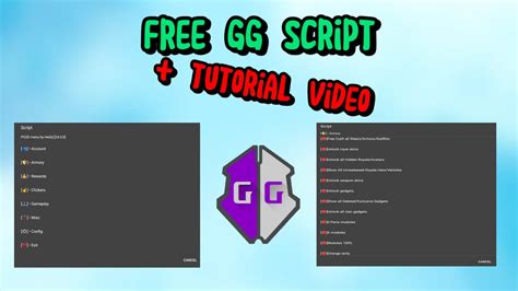 Free Mod Menu Gg Script Pixel Gun D Youtube