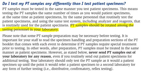 Clia Cap Proficiency Testing Transfusion Services Pathlabtalk