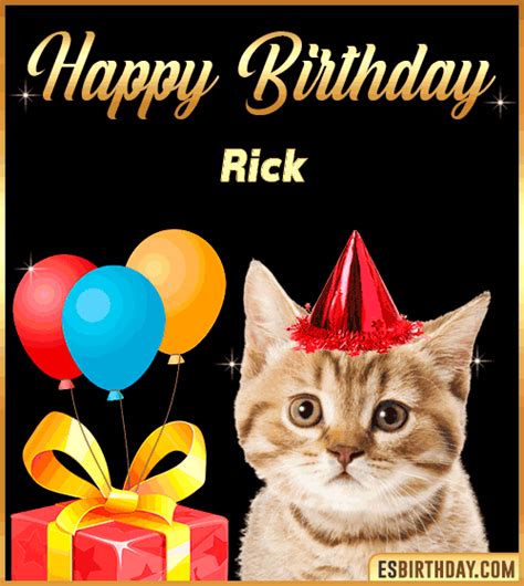 Happy Birthday Rick  🎂 Images Animated Wishes【28 S】