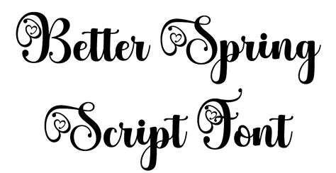 Better Spring Script Font Dafont Free Font