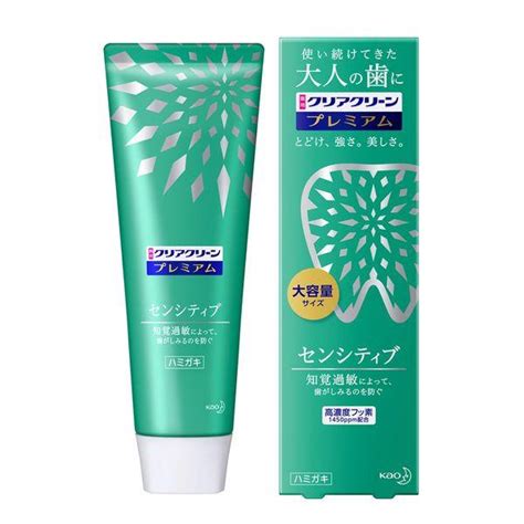 클리어 클린 프리미엄 Sensitive 프라임 민트의 향기 맛 160g 가오 충치・구취・지각 과민 예방 재팬스토어 일본약