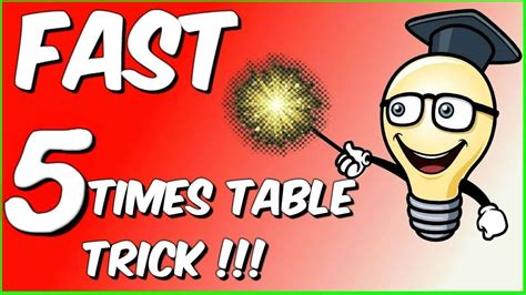 Fast 5 Times Table Trick Youtube