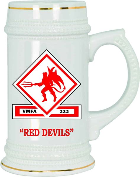 Vmfa 232 Red Devils Squadron Patch Plastic Backing Squadron Nostalgia