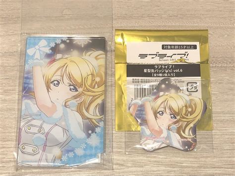 ラブライブ！ カード型アクリルスタンド 星型缶バッジ Vol6 絢瀬絵里 メルカリ