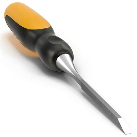 Wood Chisel 2 Modeled 3d Model