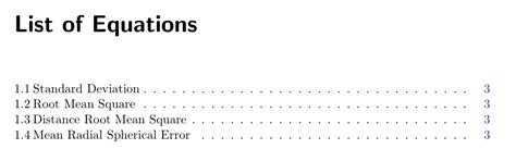 Table Of Contents Align Equations Separated By Paragraphs Tex