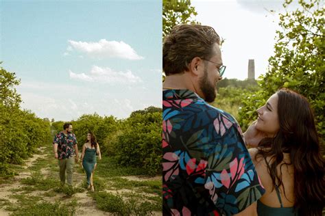 Picnic Engagement Storytelling Photoshoot At Bok Tower Gardens Park