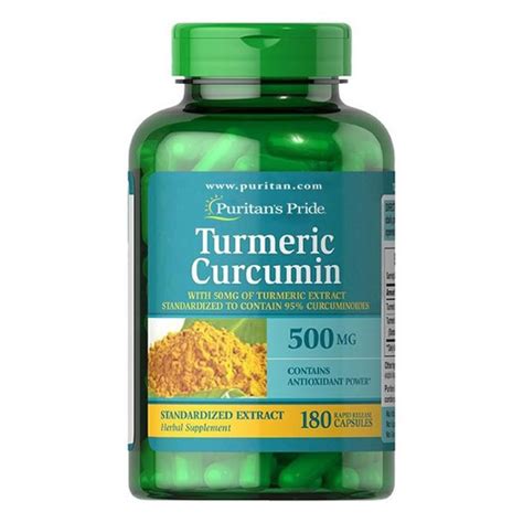 Nghệ Tinh Chất Turmeric Curcumin 500mg 180 Viên Sản Xuất Tại Mỹ