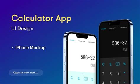 calculator app ui figma mobile template ui4free