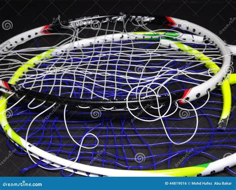 Broken Badminton Racket Royalty Free Stock Image