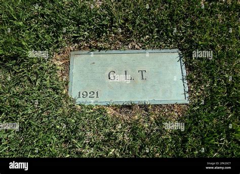 Los Angeles California Usa 4th April 2023 Actor Director George Loane Tuckers Grave At