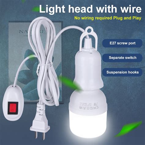 Lamp Bulb Holder With Switch Led Light Adaptor Bulb Extension Socket Cable Plug In Shopee