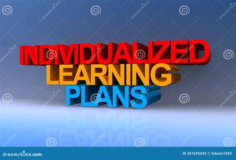 Individualized Learning Plans On Blue Stock Illustration Illustration Of Profiles Ted
