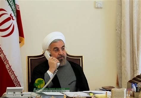 روحاني لماکرون الضغوط الامريكية ضد الشعب الايراني خطوة ارهابية وحرب