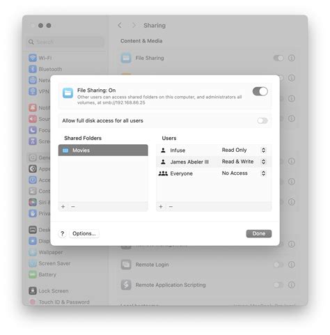 Enabling File Sharing Firecore Support