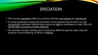 Speciation Slides Maseko PPTX Biological Sciences Science
