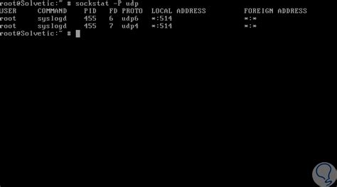 Encontrar Puertos Abiertos En FreeBSD Comando Sockstat Solvetic
