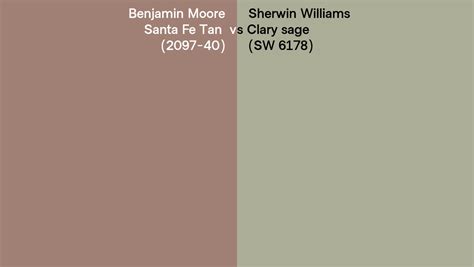 Benjamin Moore Santa Fe Tan 2097 40 Vs Sherwin Williams Clary Sage