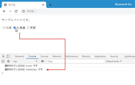 JavaScript ラジオボタンの値をJavaScriptを使って取得設定する