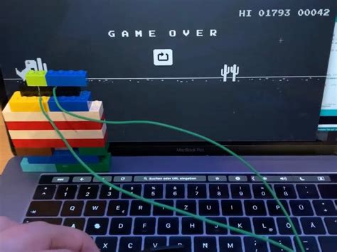 arduino playing dino game arduino project hub