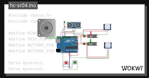 Hc Sr04 Ino Wokwi ESP32 STM32 Arduino Simulator