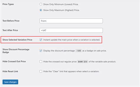 How To Replace Variation Price Range By The Chosen Variation Price In