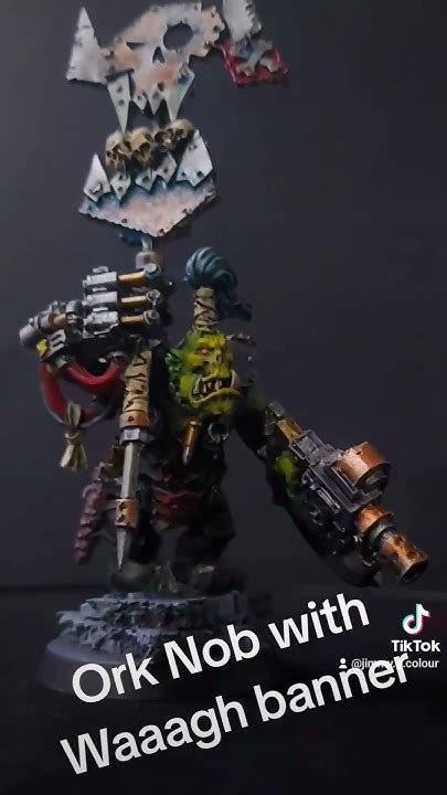 Ork Nob With Waaagh Banner Warhammer Warhammer40k Youtube