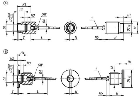 Kipp Locating Bushes Stainless Steel With Status Sensor