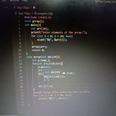 sunskrity thakur on linkedin 40dayscodingchallenge coding c challenge