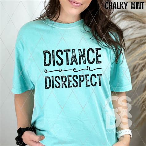 Screen Print Transfer Scr4623 Distance Over Disrespect Black Csds