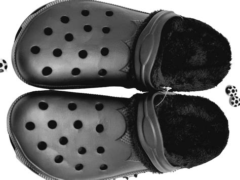 Fur Lined Clogs Winter Furry Mules Black Shoes Slippers Slip On Adults