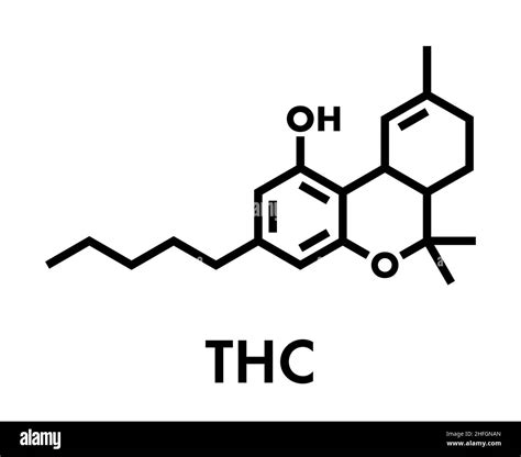 THC Delta 9 Tetrahydrocannabinol Dronabinol Cannabis Drug Molecule