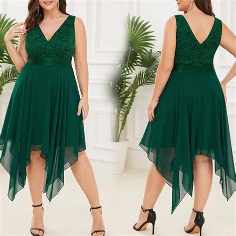 Badu Bg Елегантни вечерни рокли с големи размери за жени 2023 г Дантелена пачуърк шифон Дълга