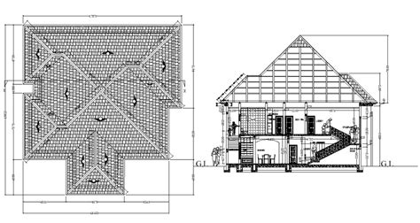 Autocad Dwg Showing Typical Sectional Plan Of Rcp Routing From Holding