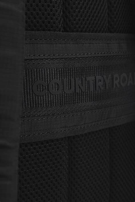 Black Textured Nylon Backpack Bags Country Road